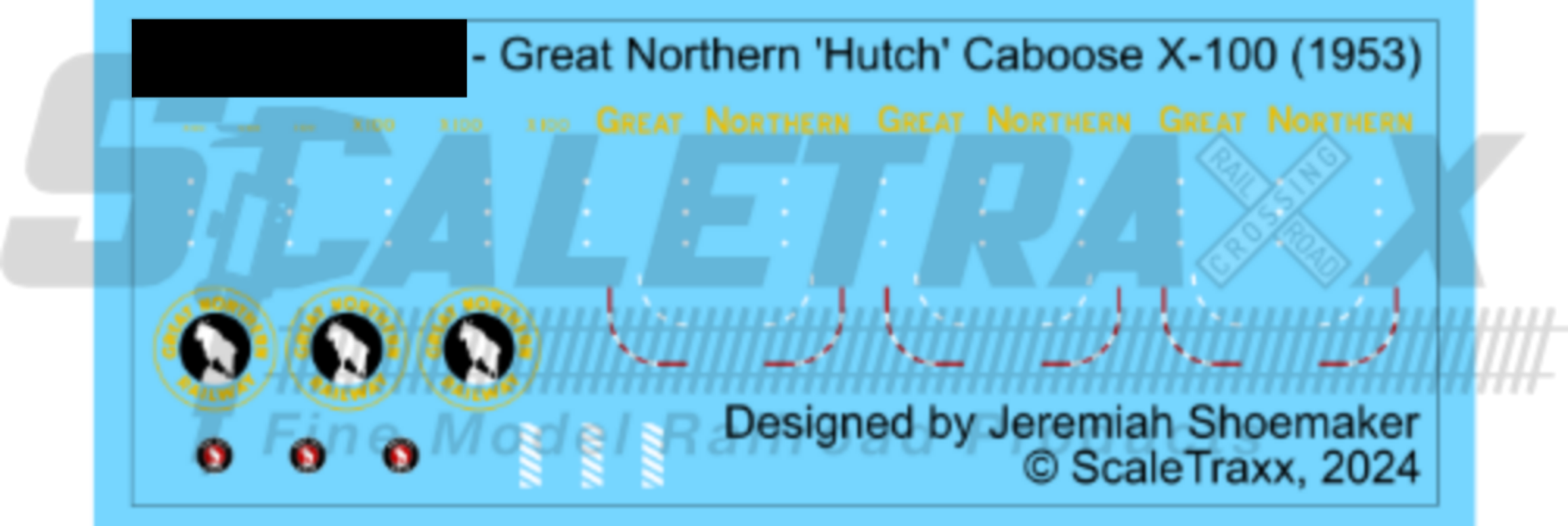 Hutch Caboose Decals All Scale Listed - scaletraxx.com